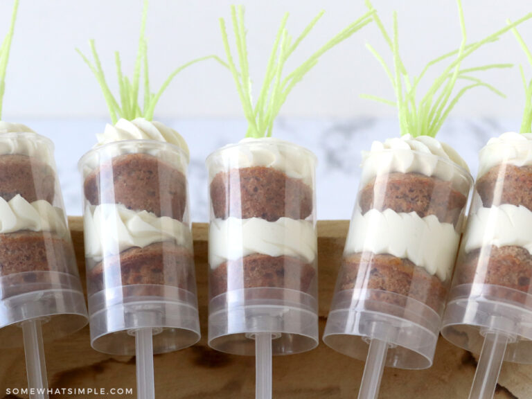 Easy Carrot Cake Push Pops - from Somewhat Simple