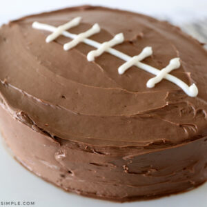 Easy Football Cake - Somewhat Simple