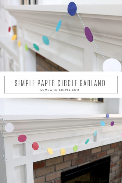 EASY No-Sew Paper Garland