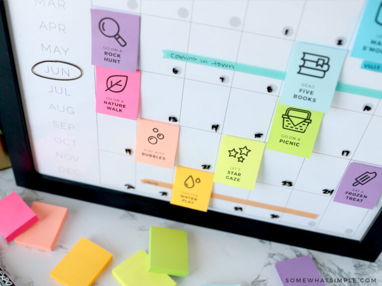 Seasonal Bucket List - from Somewhat Simple