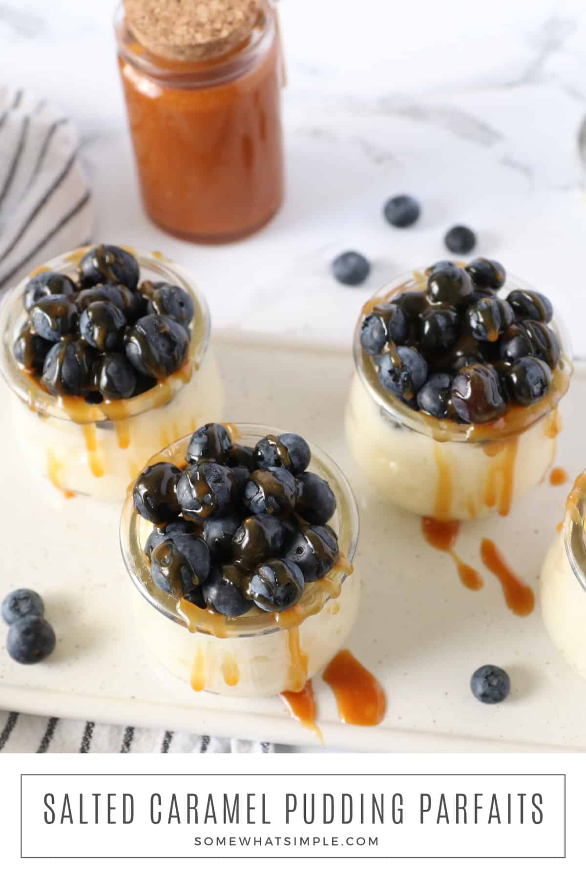Salted Caramel Pudding Parfait - from Somewhat Simple
