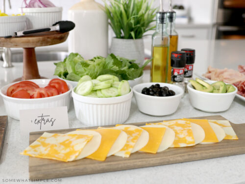 Make Your Own Sandwich Bar - from Somewhat Simple