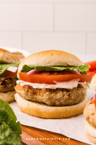 Chicken Caesar Burgers
