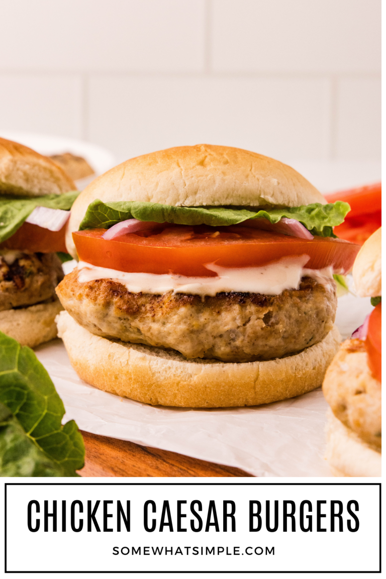 Chicken Caesar Burgers